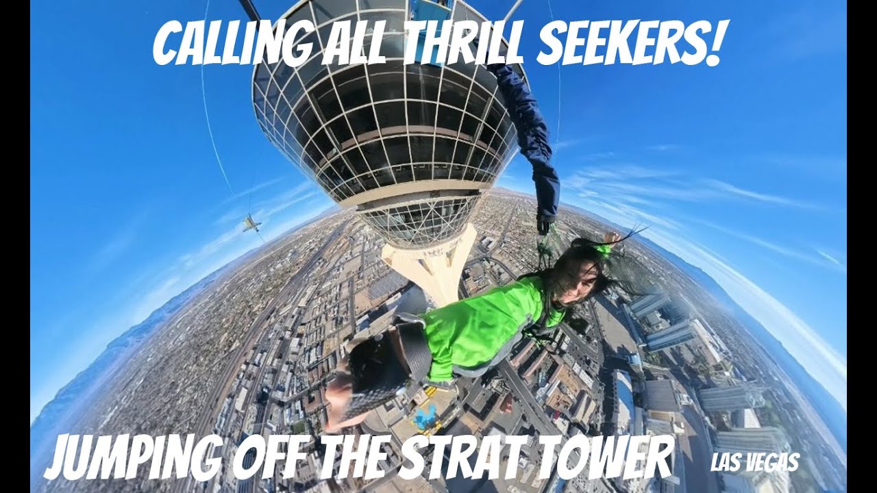 Jumping off the Strat in Las Vegas - YouTube