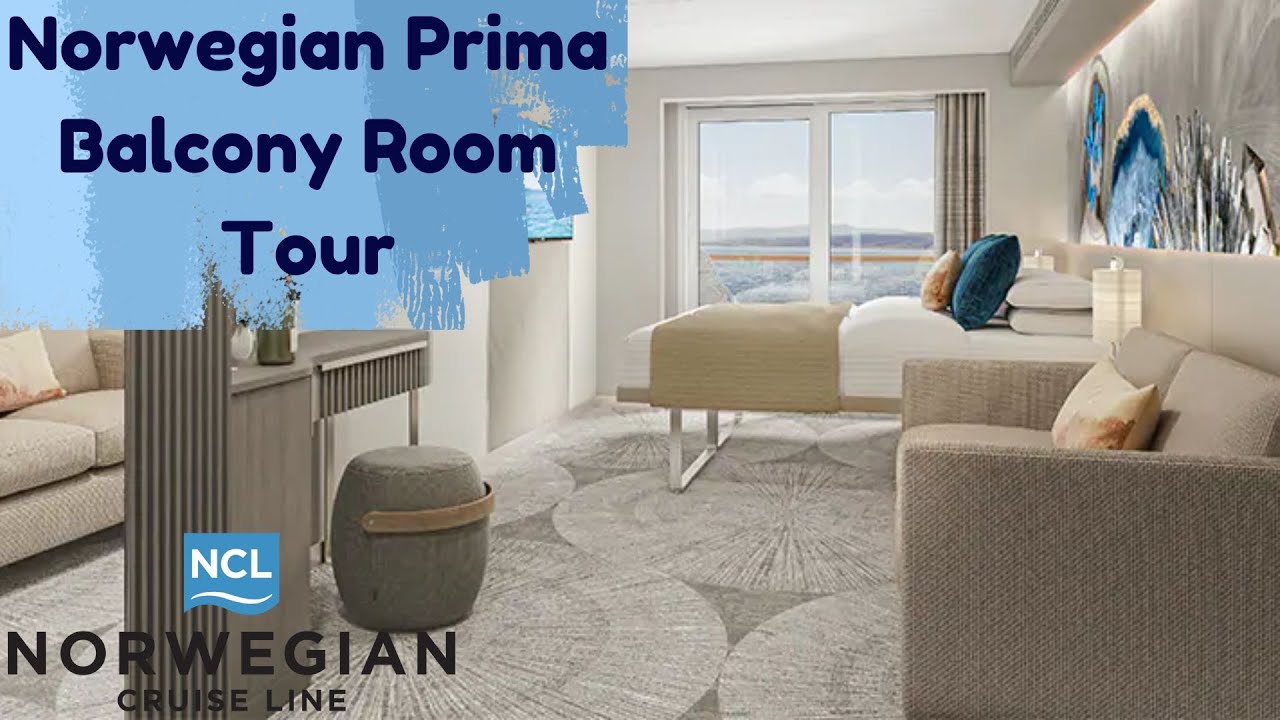NCL Norwegian Prima Balcony Room Tour Rm 12758 - YouTube