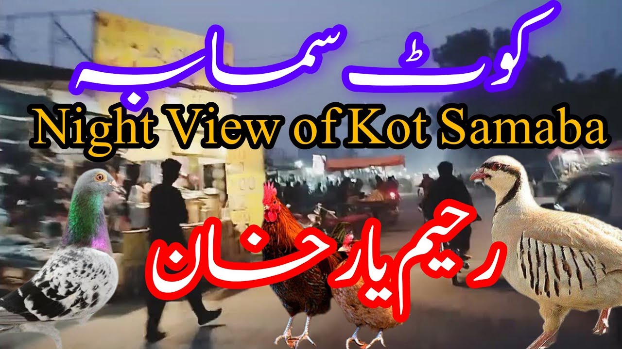 Night View of Kot Samaba City Rahim Yar Khan || Last District of South ...