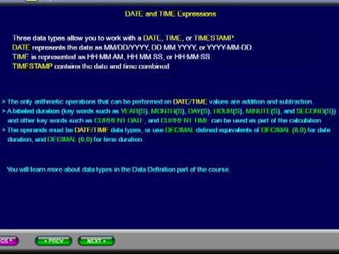 SQL 014 SELECT DATE, TIME and TIMESTAMP - YouTube