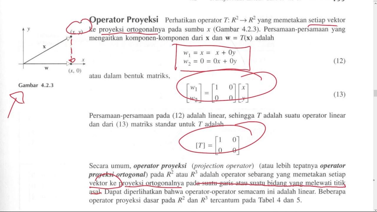 ALJABAR LINEAR ELEMENTER - TRANSFORMASI LINEAR (bagian 2) - YouTube