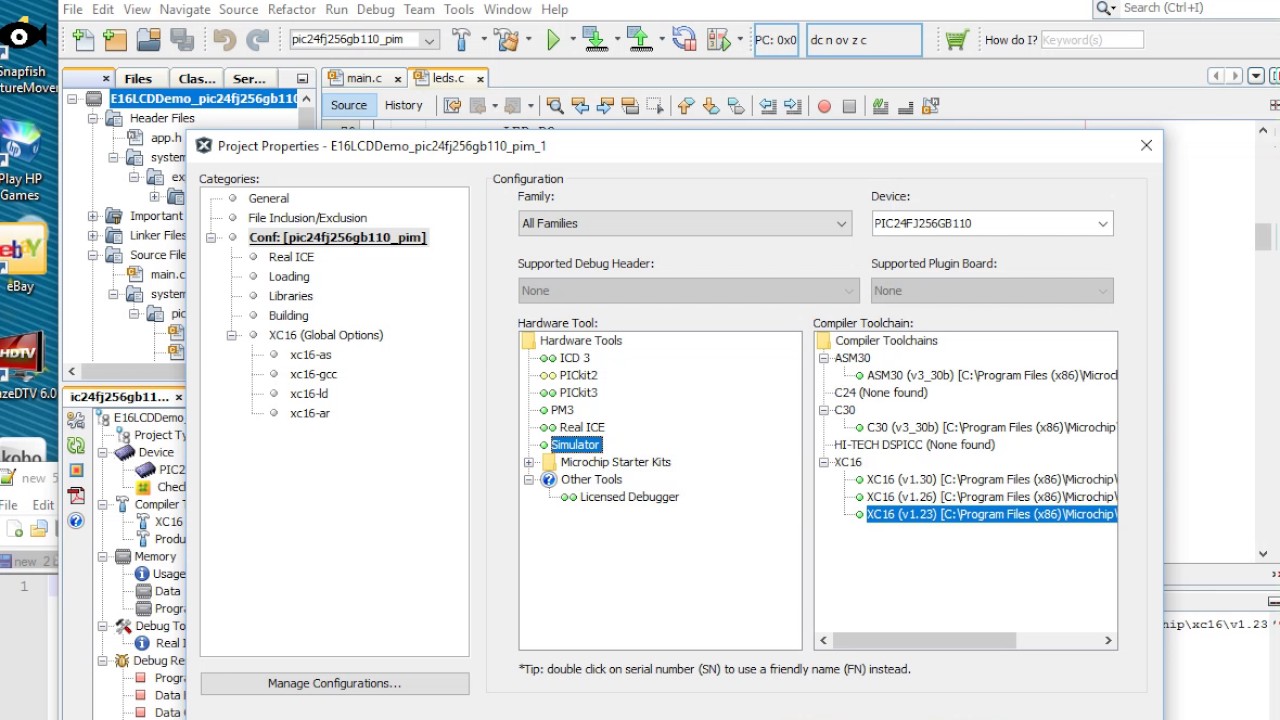 MPLAB X and PIC24 #3 - YouTube