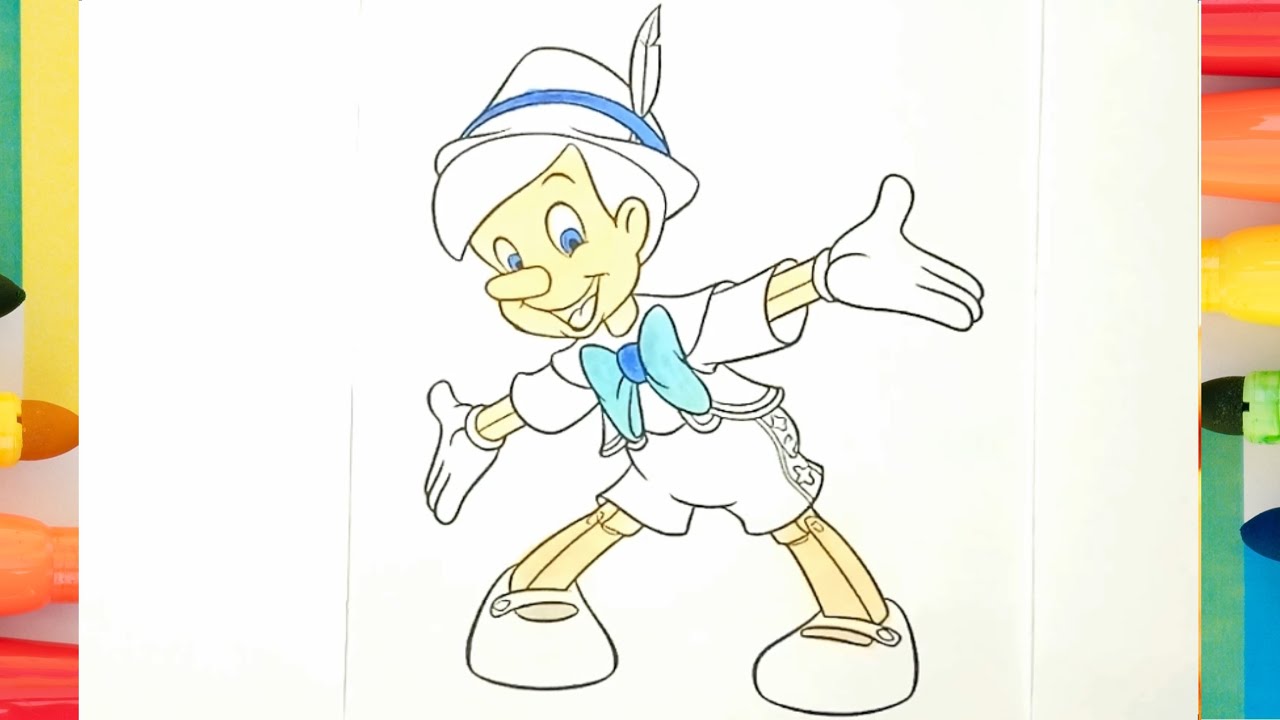 Cara menggambar dan pinokio | Pinocchio - YouTube