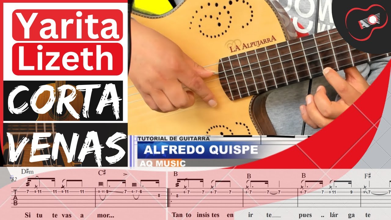 Cómo Tocar en Guitarra Corta Venas de Yarita Lizeth [TUTORIAL] [PUNTEO ...