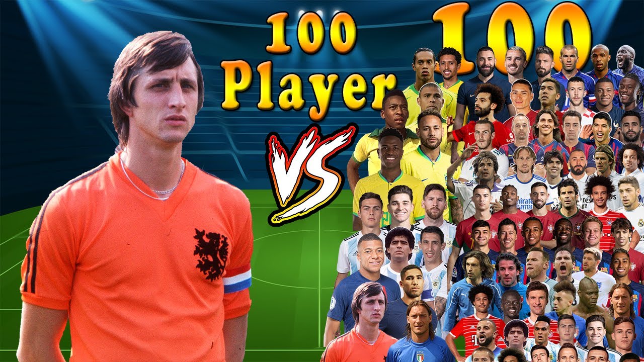 Cruyff VS 100 Legend Football - YouTube