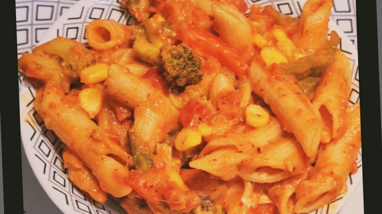 Pink Penne Pasta-- pasta recipe--- veggies filled Pasta penne-- - YouTube