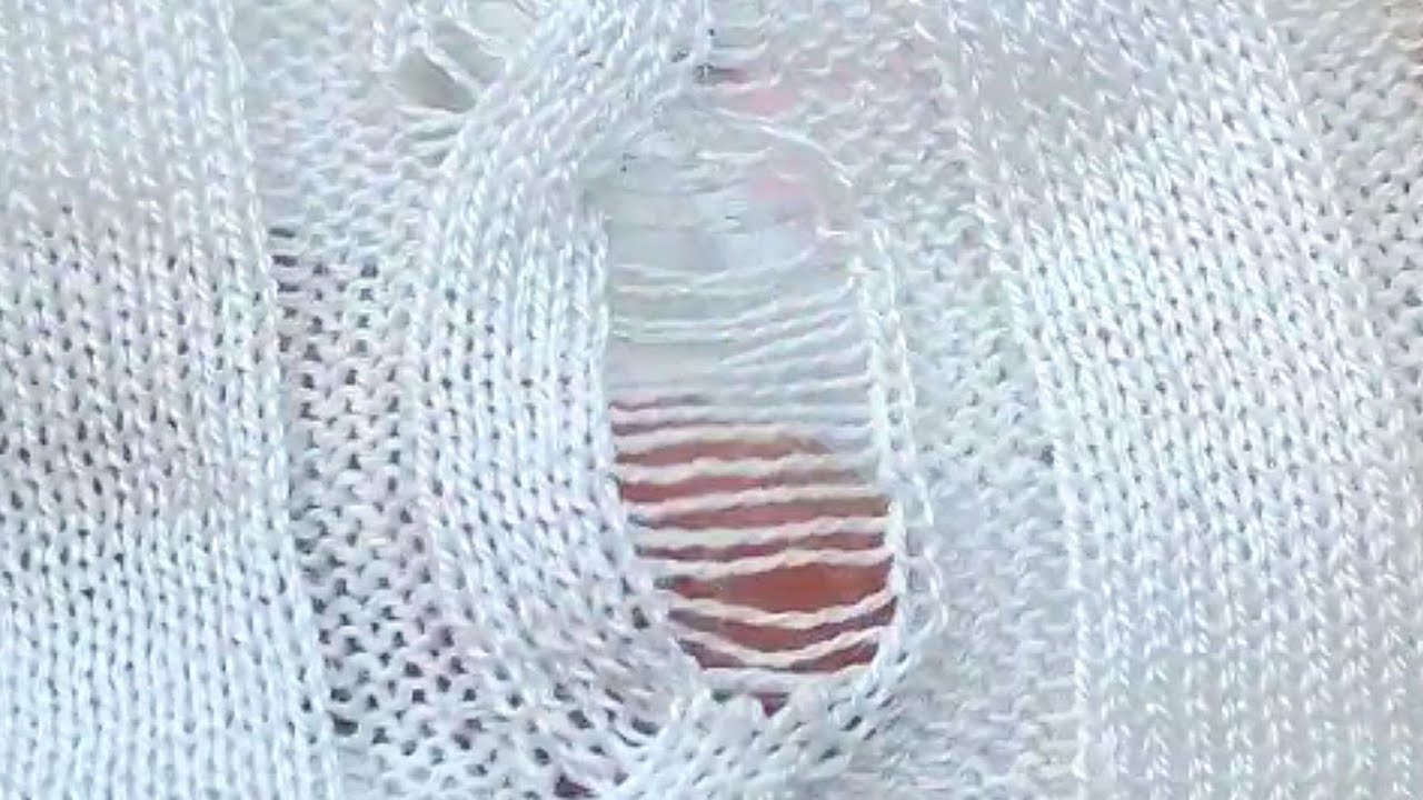 How to Perfectly Repair Missing Stitches in Knitted Sweaters - YouTube