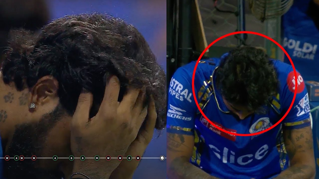 Emotional Hardik Pandya Crying after Lost 8th Match vs KKR | hardik ...