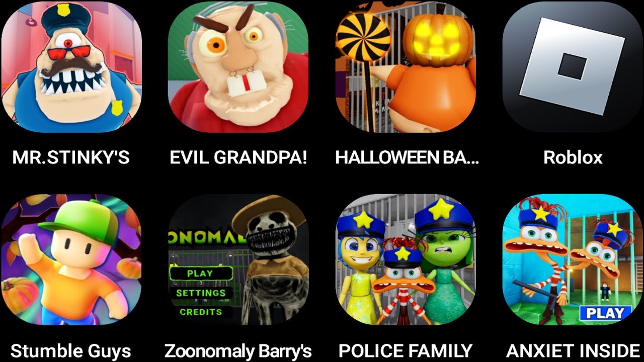 MR.STINKY'S,EVIL GRANDPA!,HALLOWEEN BARRY'S,Roblox,Stumble Guys ...