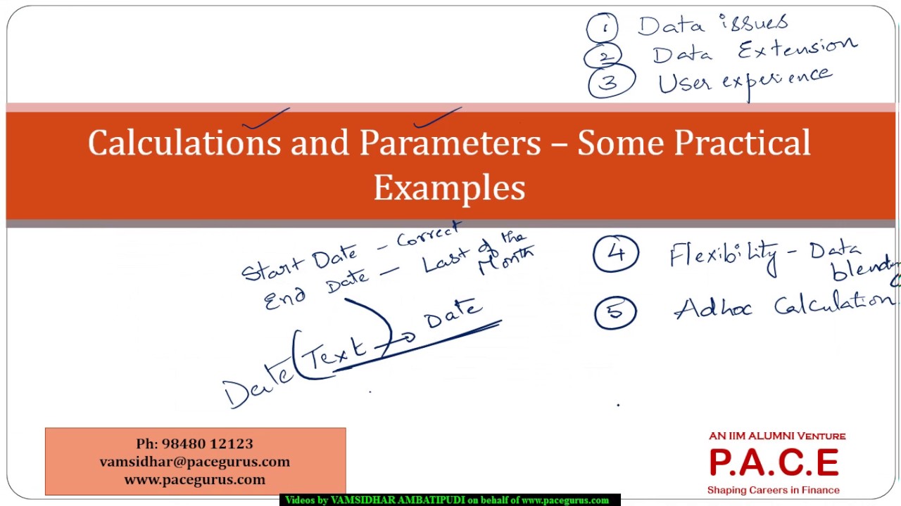 Calculations and Parameters in Tableau - YouTube