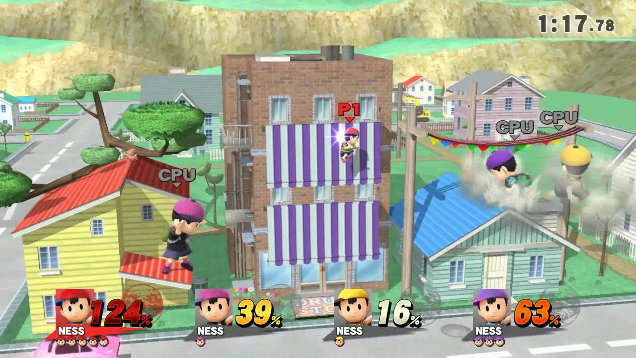 Giant Ness Battle On SSB4 - YouTube