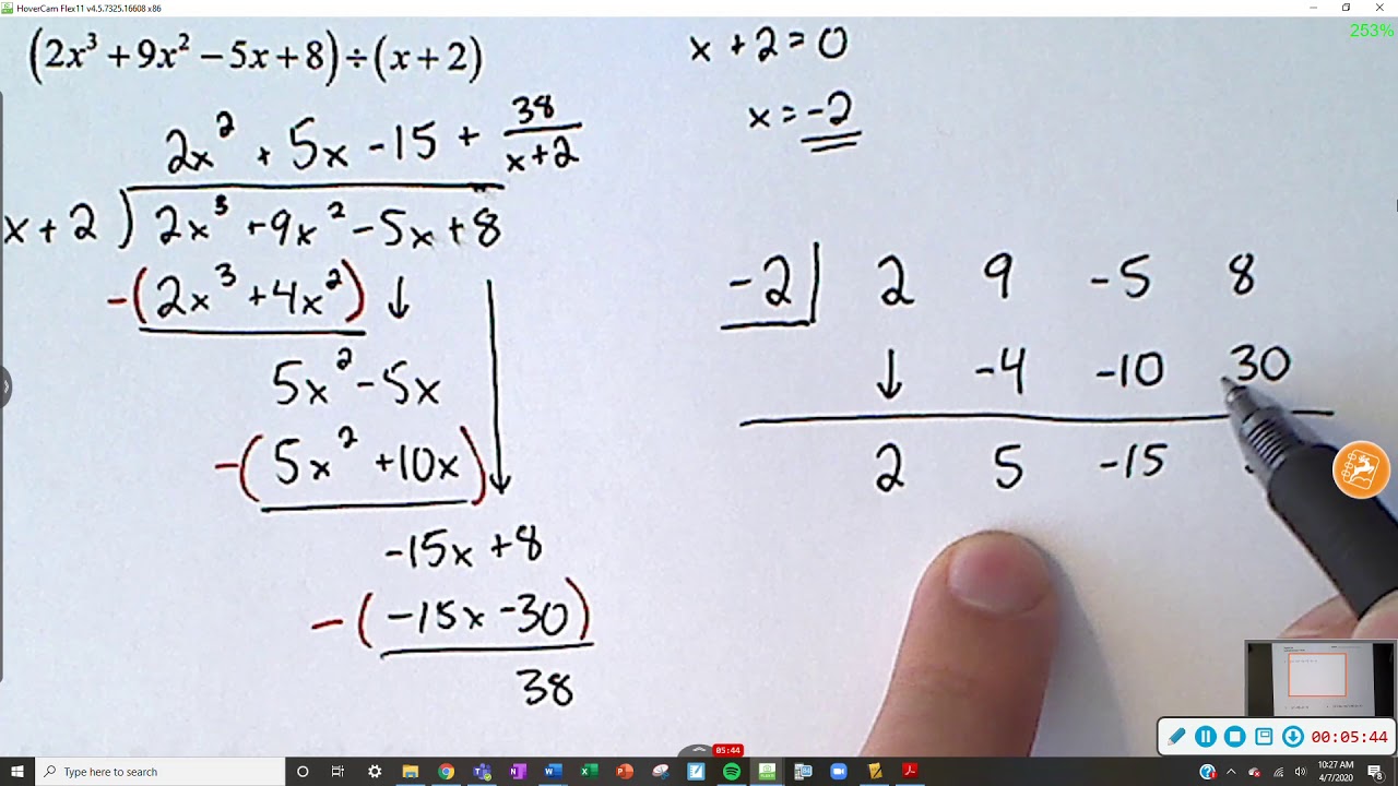 Synthetic Division Notes YouTube Synthetic Division Notes YouTube