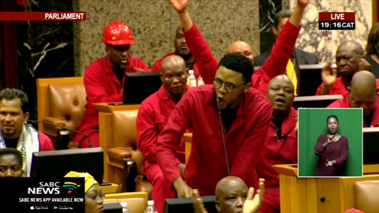 #SONA2020 | EFF's Vuyani Pambo orders President Ramaphosa to sit down ...