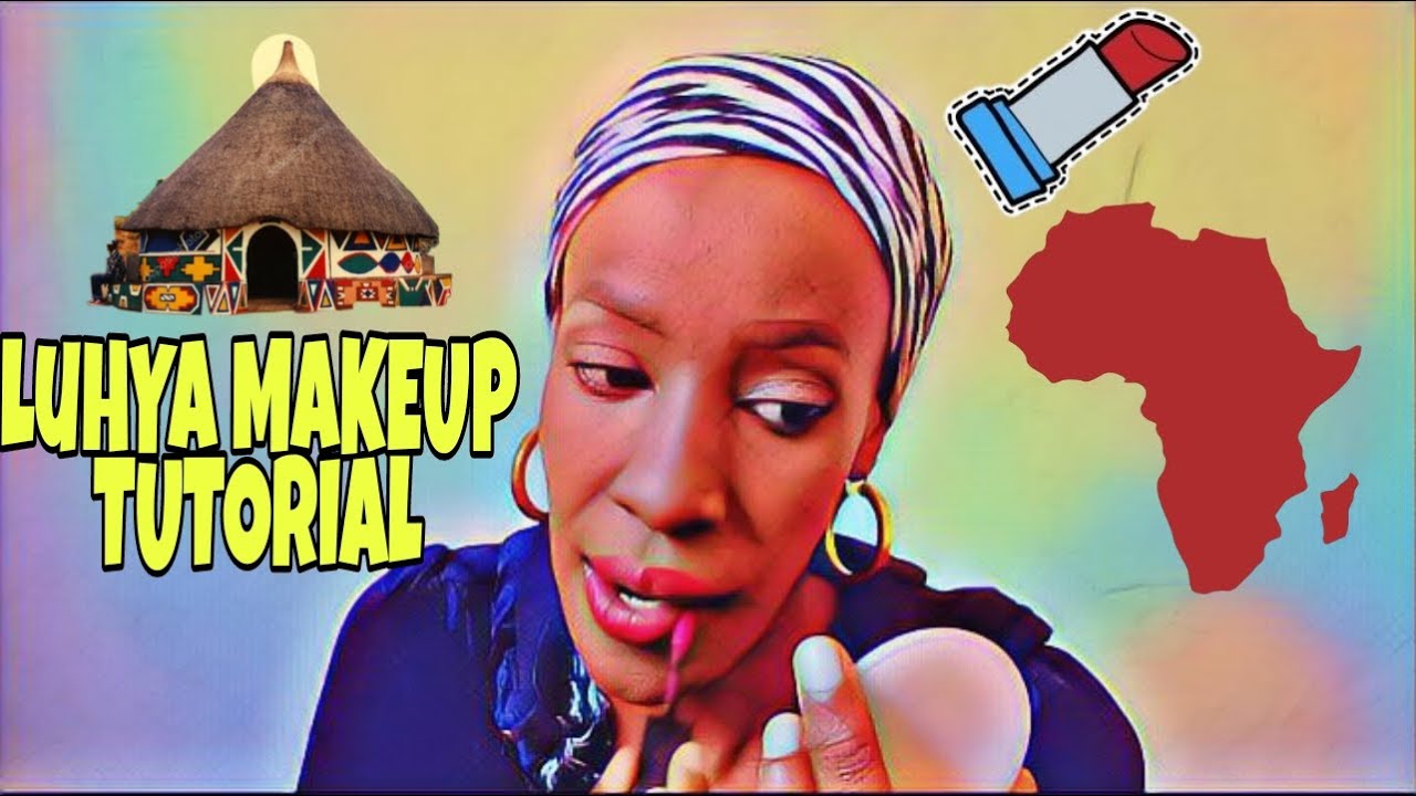 Makeup Tutorial in LUHYA|Doing my Makeup in My Native Language|Makeup ...