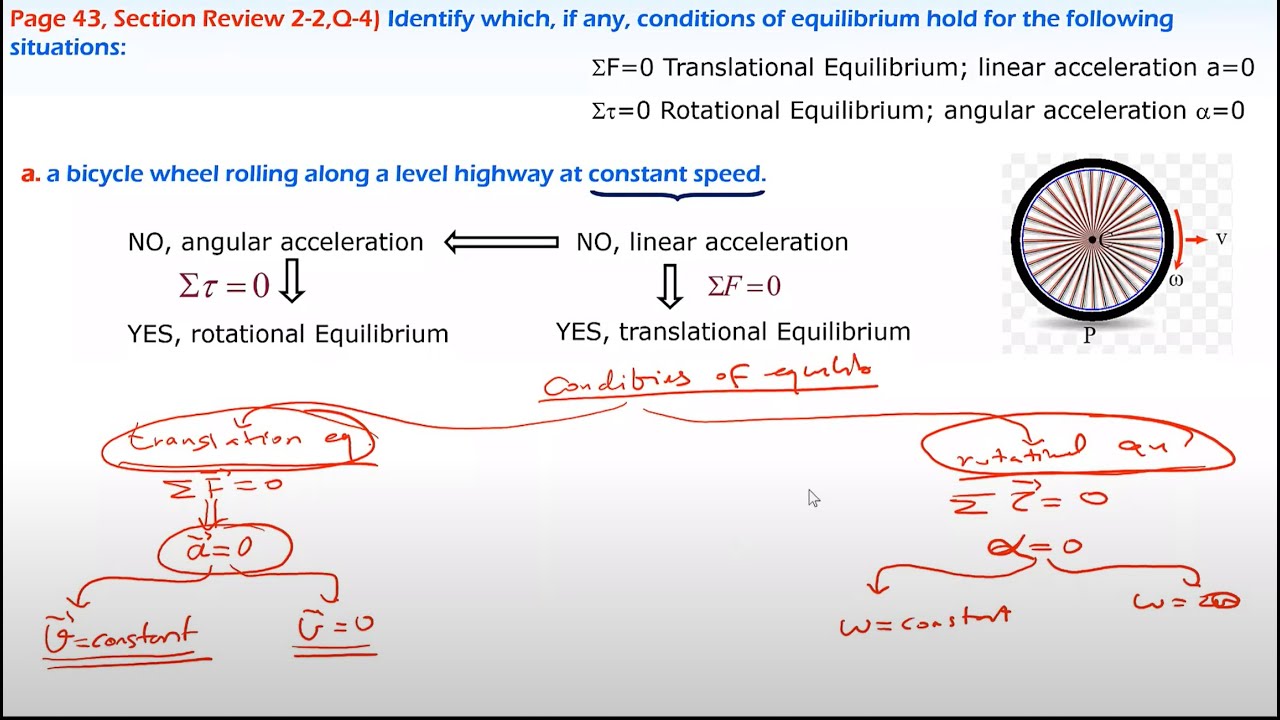 Conditions of Equilibrium | Sample Questions | Section Review | Holt ...