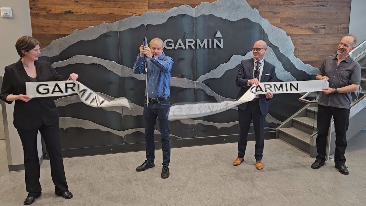 Garmin Canada officially opens newly constructed 3rd floor - YouTube