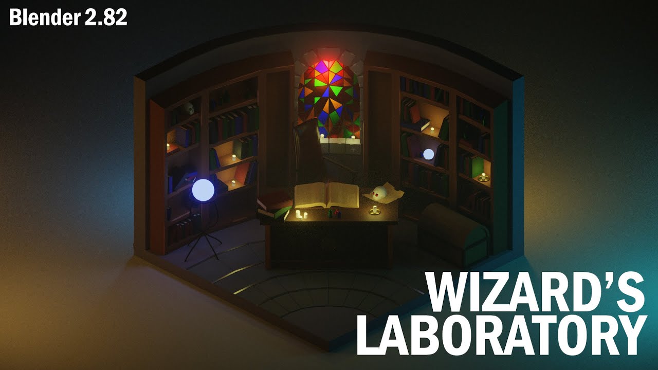 Wizard's Laboratory - Blender 2.82 - YouTube