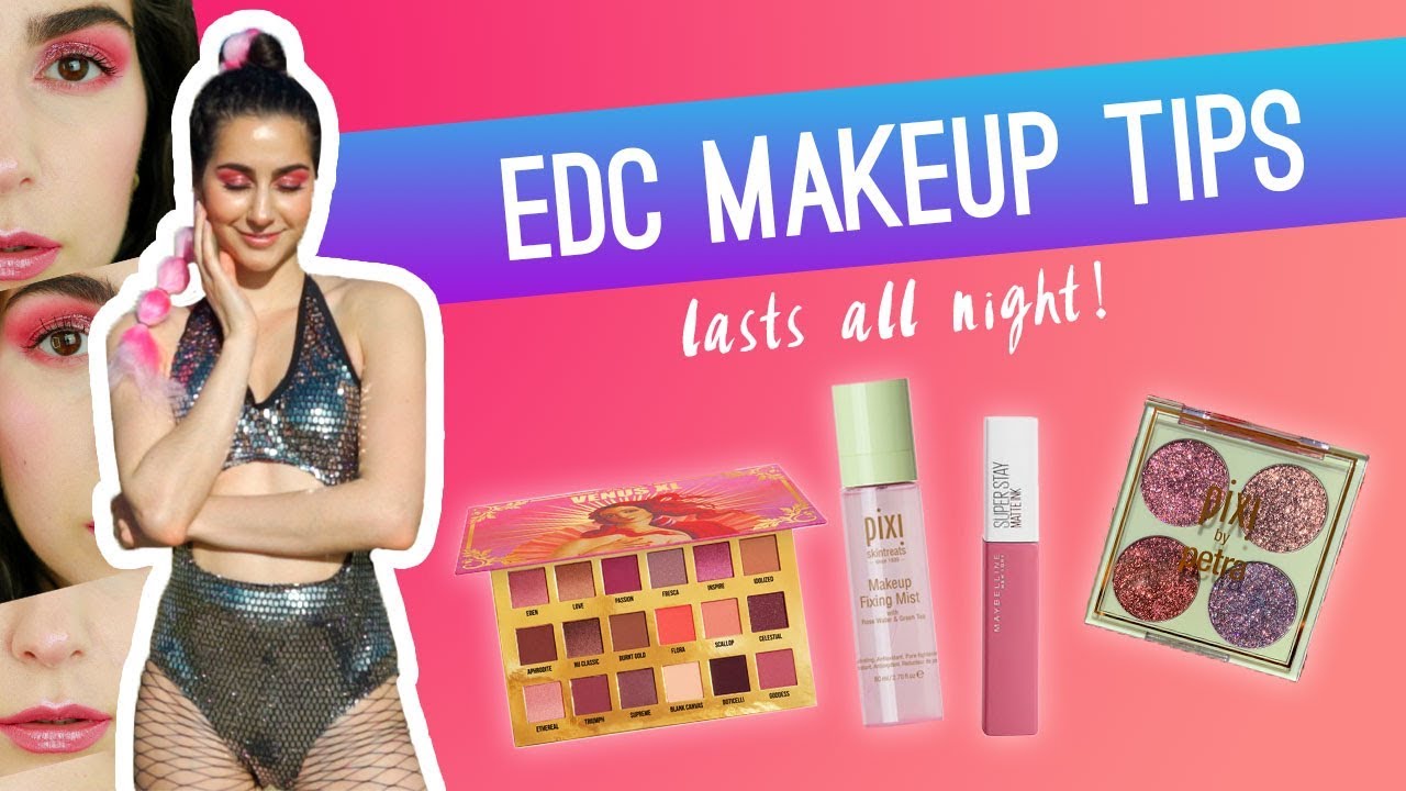 EDC / RAVE LONG LASTING MAKEUP TIPS | QUEENSHIRIN - YouTube