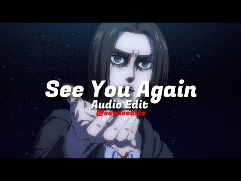 Wiz Khalifa - See You Again feat Charlie Puth [Audio Edit] - YouTube