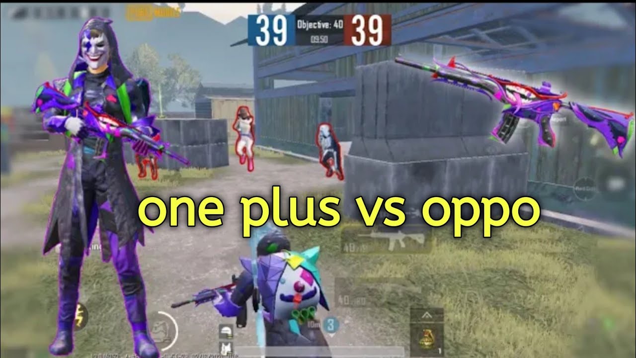 One plus vs oppo in pubg tdm - YouTube