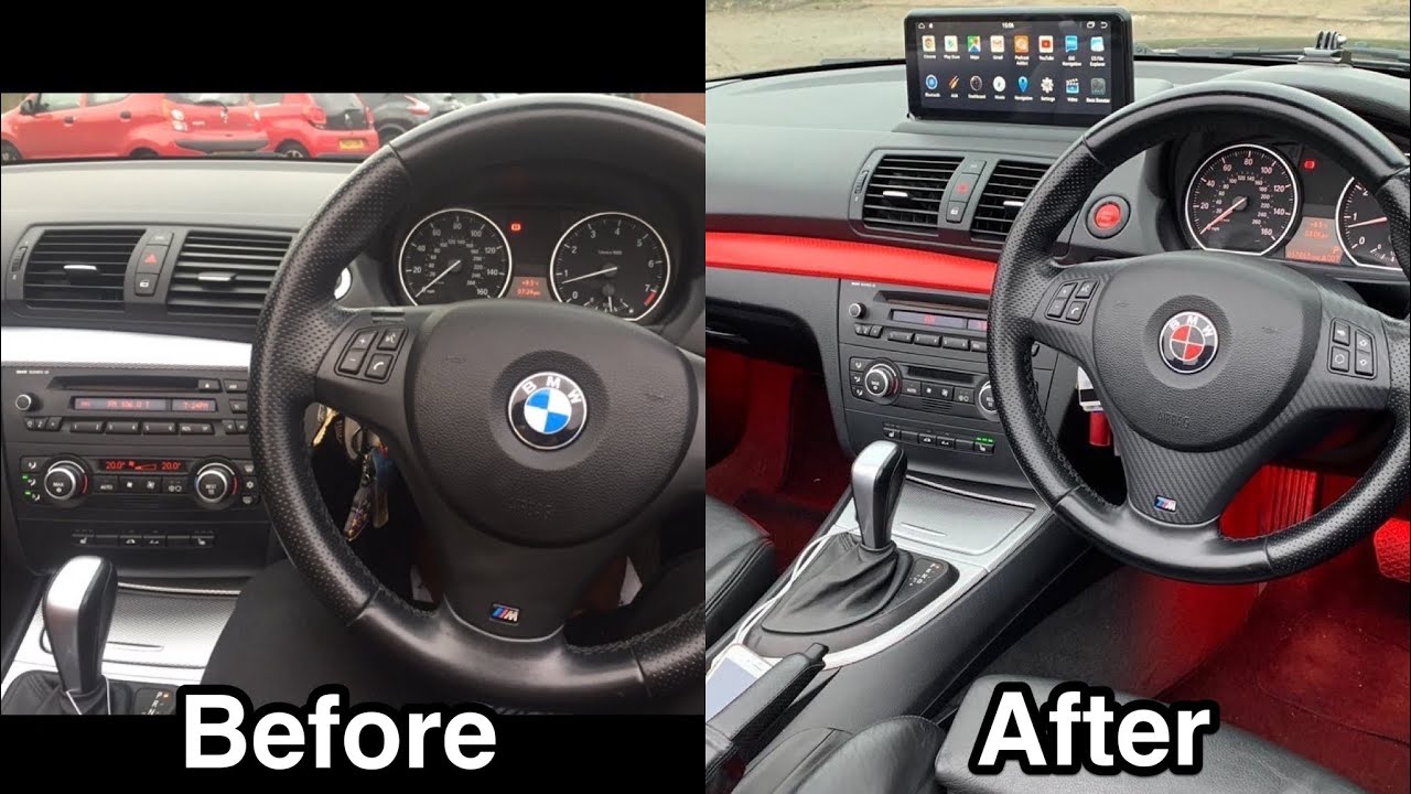 Wrapping Interior & Steering wheel trims Carbon Fibre Black & Red ...
