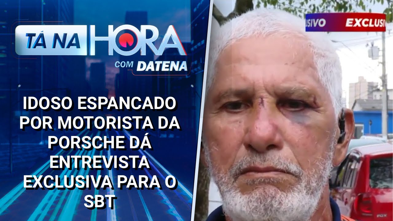 Idoso espancado por motorista da Porsche dá entrevista exclusiva para o SBT | Tá na Hora (14/02 ...