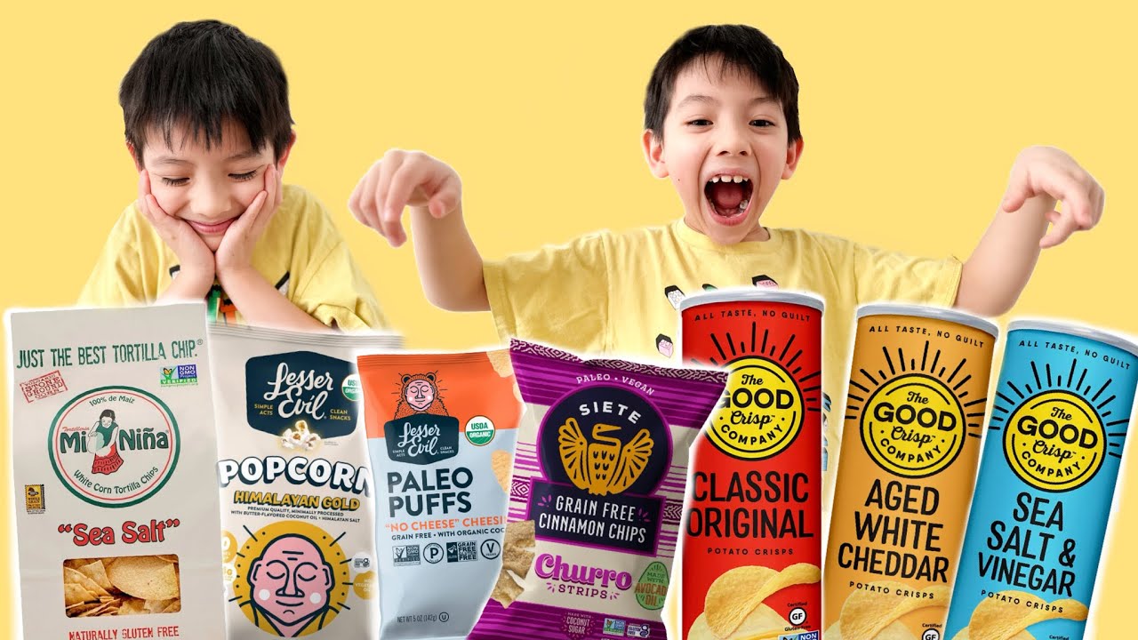 SNACKS FOR KIDS! TASTING AMERICAN SNACKS + HEALTHY SNACKS - YouTube