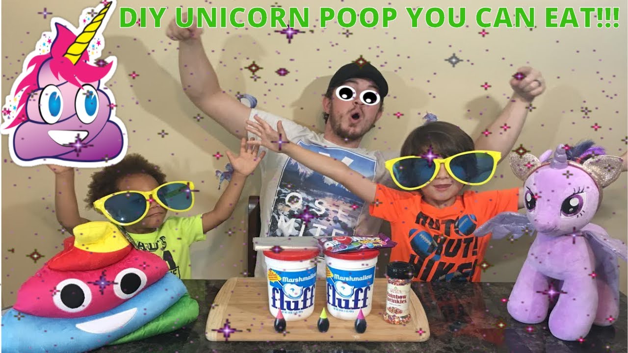 UNICORN POOP CHALLENGE!!! (DIY EDIBLE UNICORN POOP!!!) - YouTube