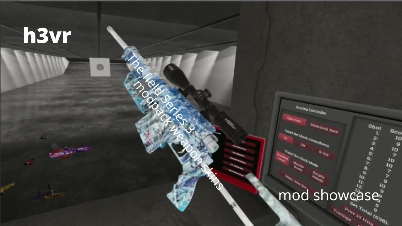 h3vr The Field Series 3 modpack weapon skins mod showcase - YouTube