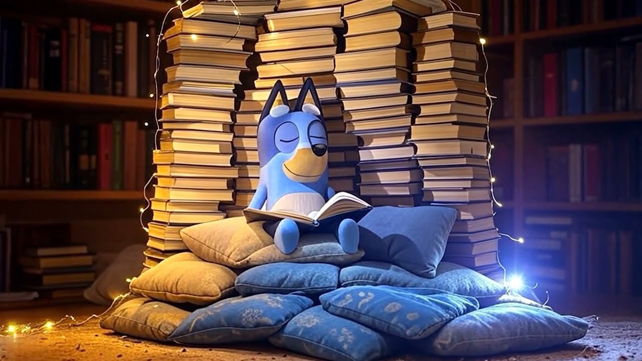 Bluey's Cozy Book Night: A Soothing Sleep Story for Kids - YouTube