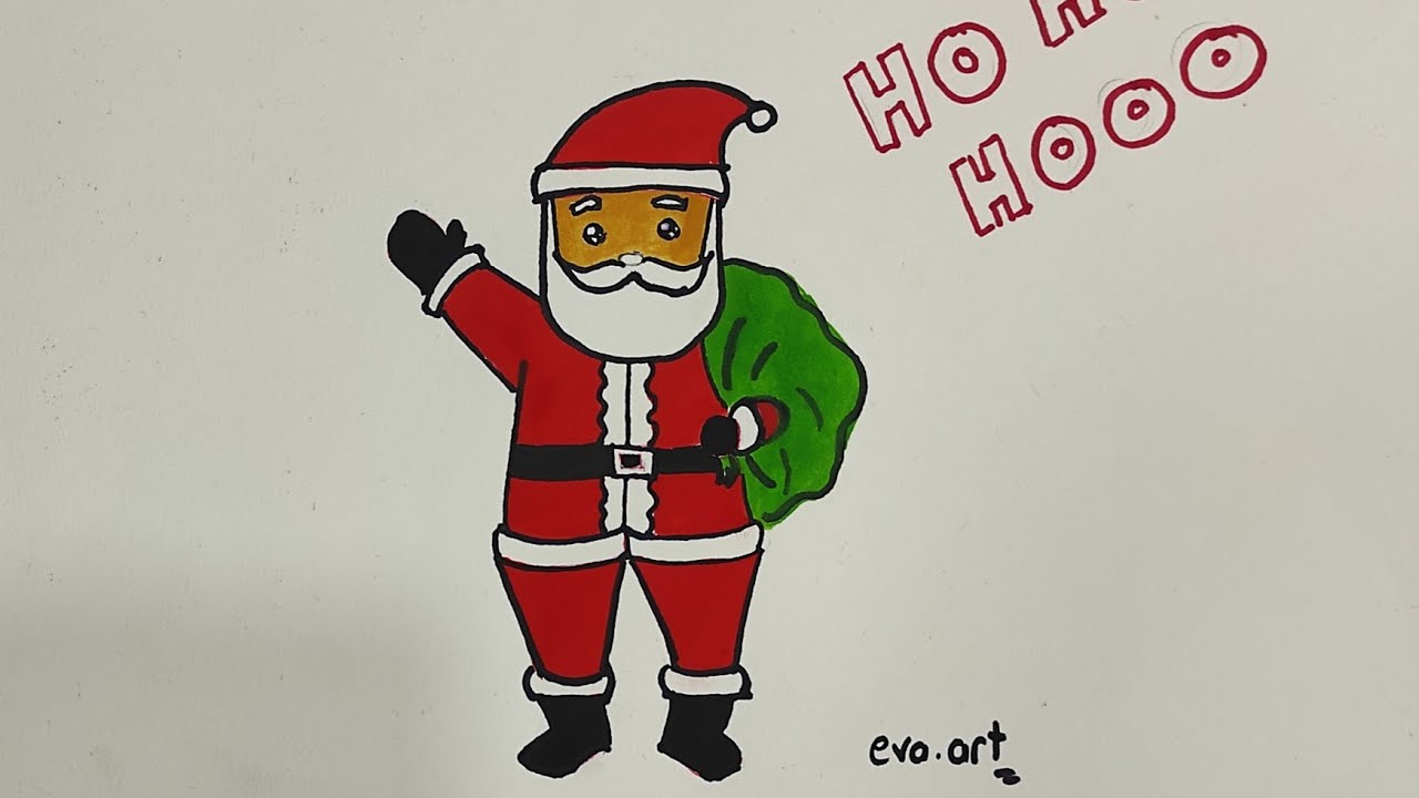 Noel Baba/ How to Draw Santa Claus / Noel Baba Nasıl Çizilir? - YouTube