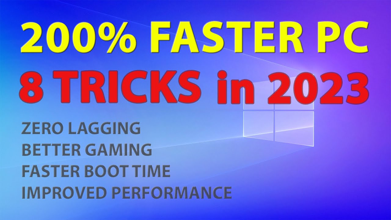 Make your Windows PC & Laptop 200% Faster | 8 Tips & Tricks for Free ...