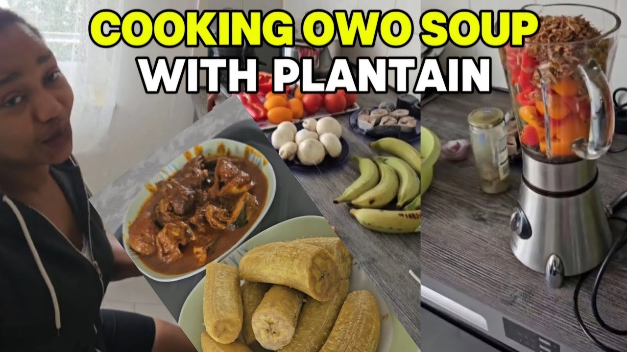 How To Make Delicious Owo Soup and Plantain in Minutes | Nigerian ...