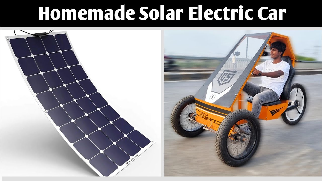 how to make solar powered Electric car at home ...