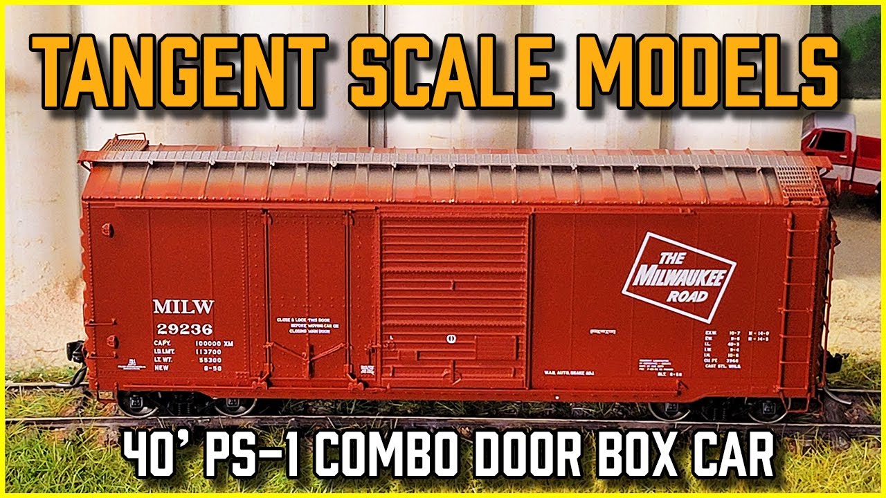 Product Review: Tangent PS-1 40' Combination Door Box Car - YouTube