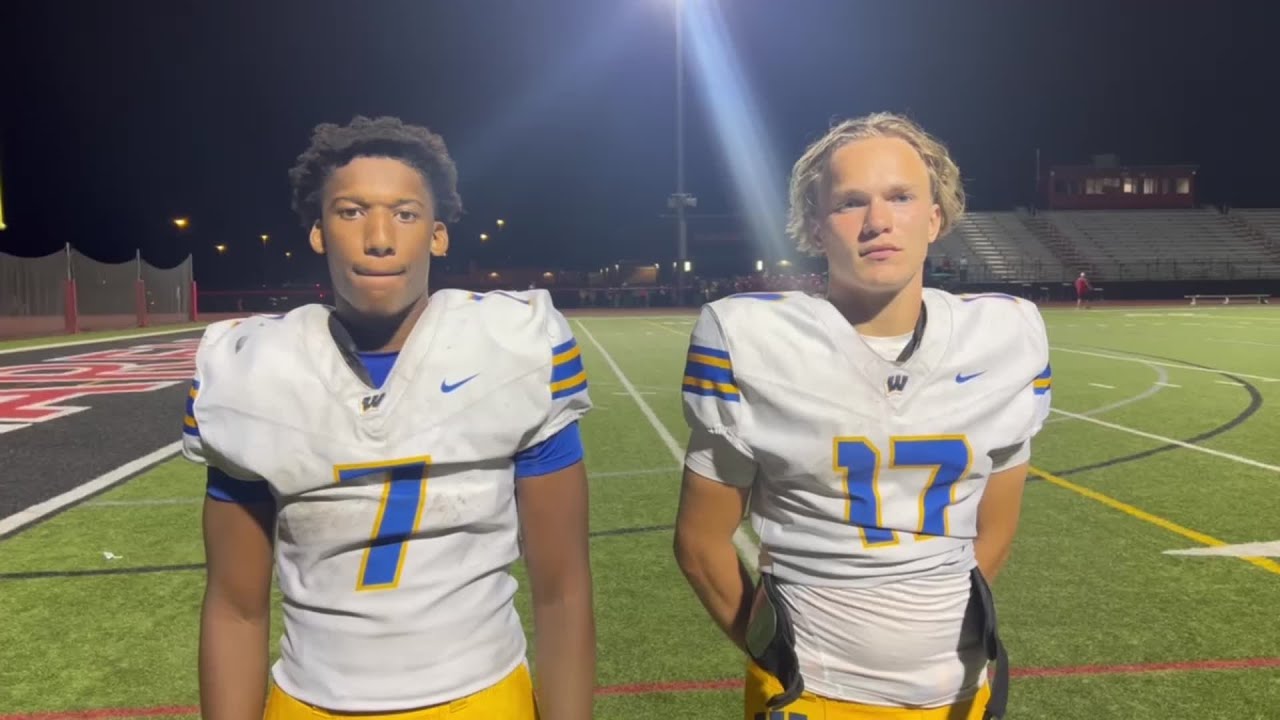 West Seneca West's Jaron Freeman and Mason Anderson on the team win ...