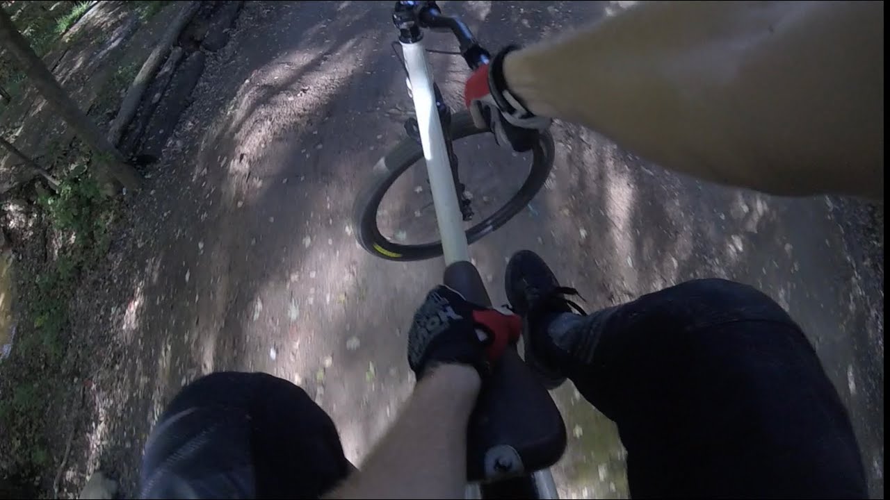 Downhill mountain biking on a hard tail Dirt Jumper! - YouTube