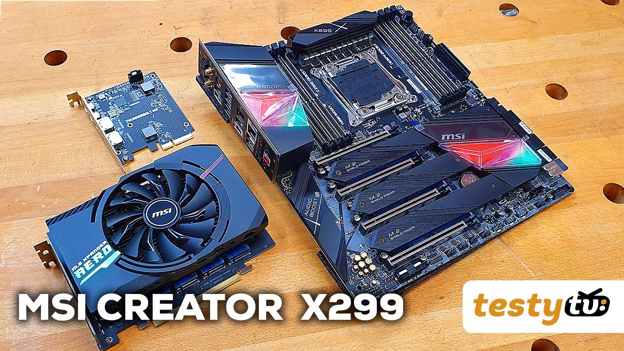 MSI Mainboard Creator X299 - płyta dla Intel i9 X-series - YouTube