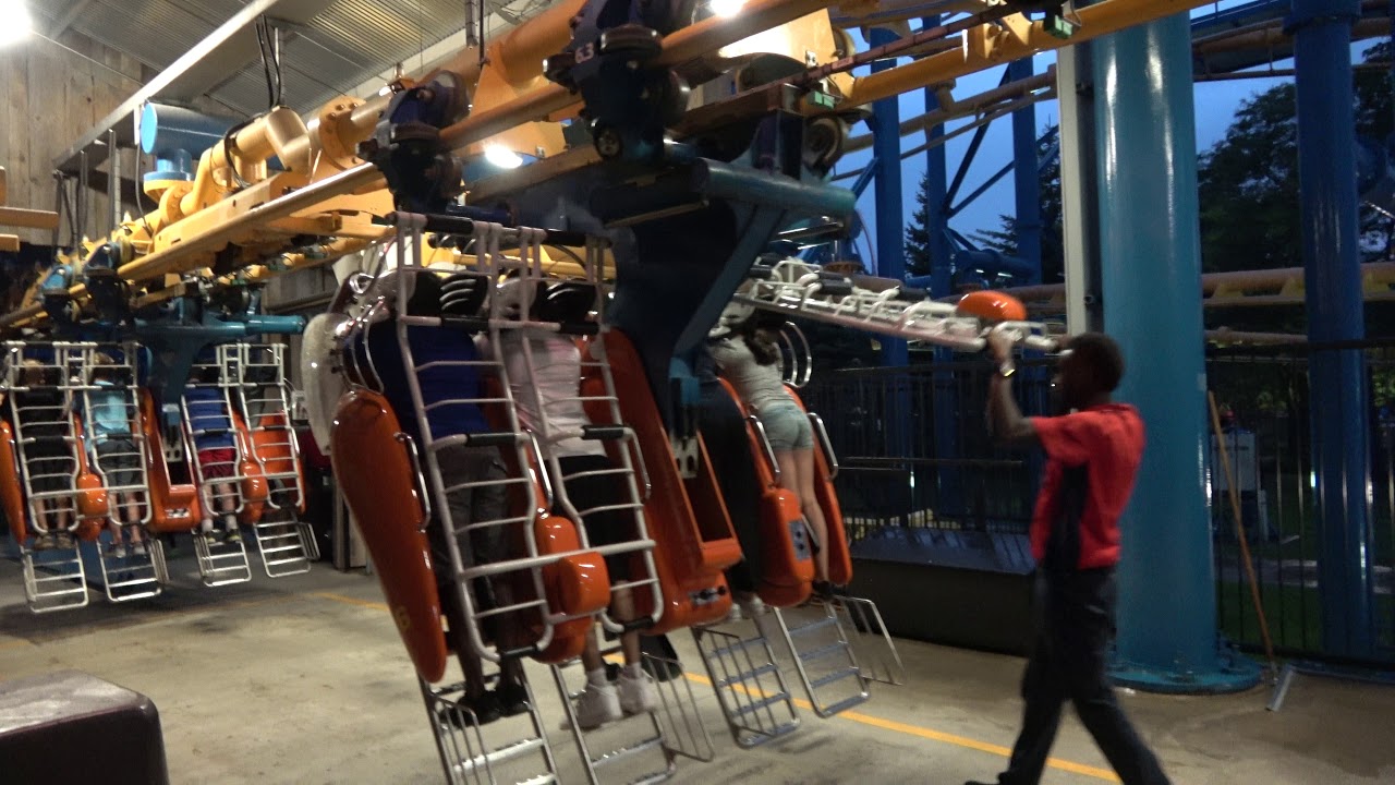 Canada's Wonderland Time Warp Roller Coaster Ride 4K - YouTube