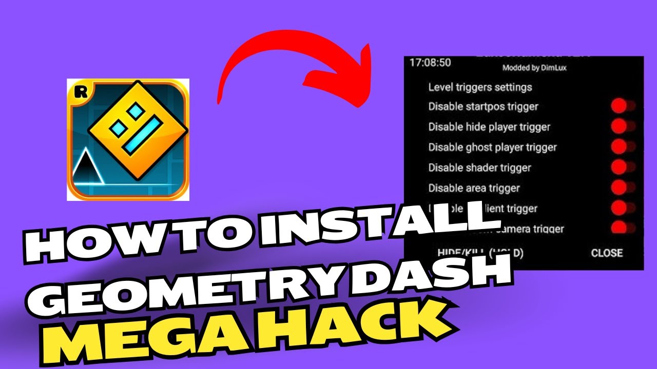 Geometry Dash MOD MENU Tutorial | Unlimited Checkpoints & God Mode ...