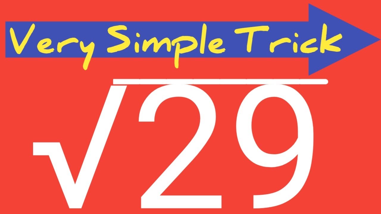 How to represent root 29 on number line with trick. - YouTube