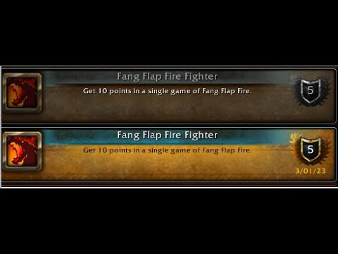 How to do the Fang Flap Fire Fighter Achievement! - YouTube