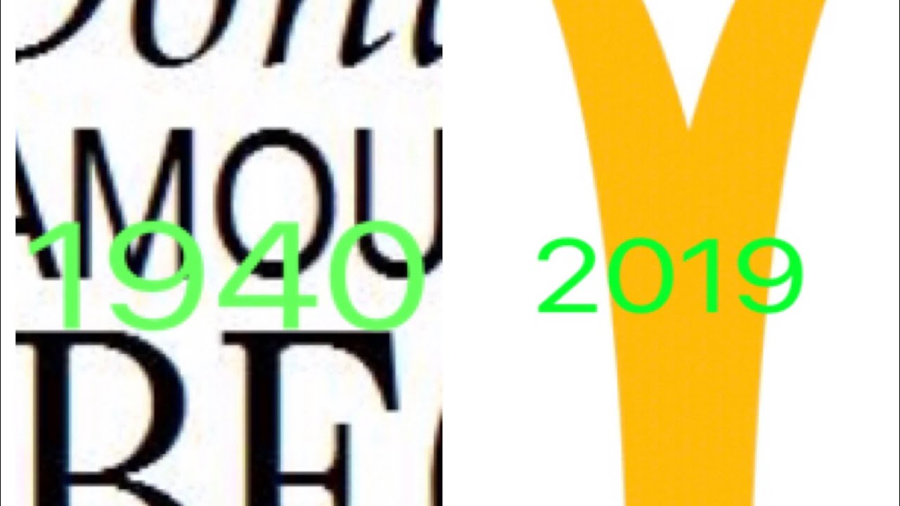 Evolution Of McDonald’s Logo 1940-2019 - YouTube