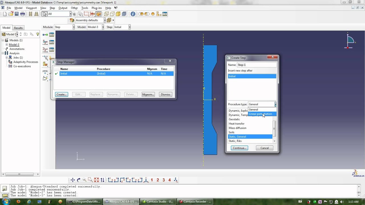 Axisymmetry FEM Analysis of Cylindrical Tensile Specimen - YouTube