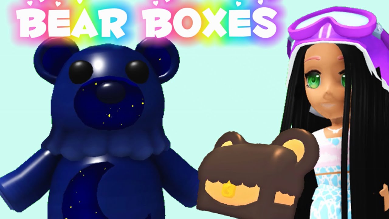 Opening 15 moon bear boxes in adopt me - YouTube