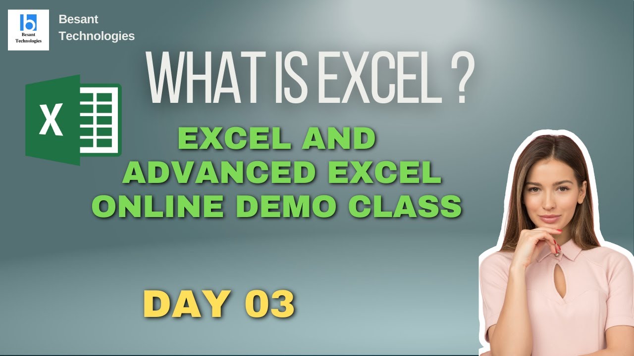 Excel & Advanced Excel Day 03 | BesantTechnologies | Fresher,Non IT ...