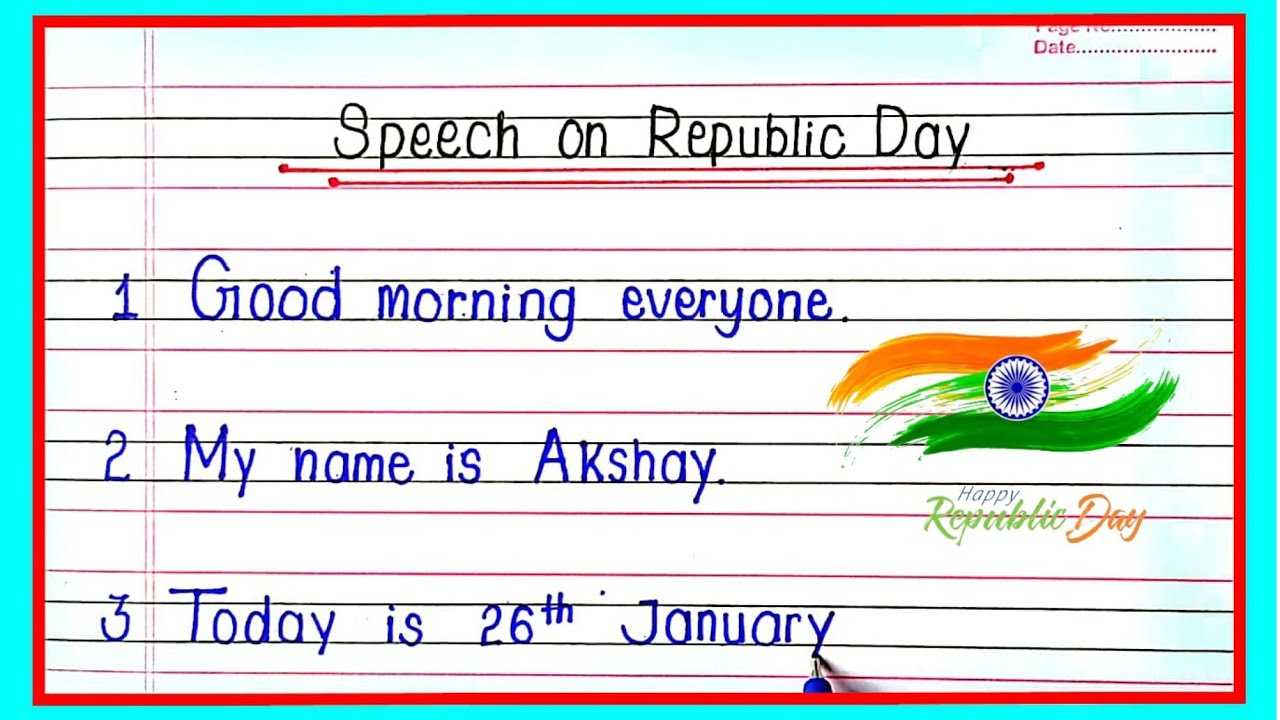 10 lines on republic day|| republic day speech in english|| 26th ...