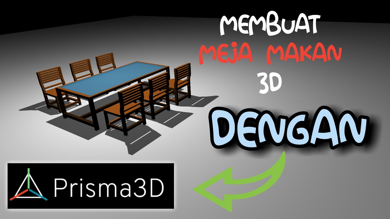 Membuat meja makan 3D Animasi - YouTube