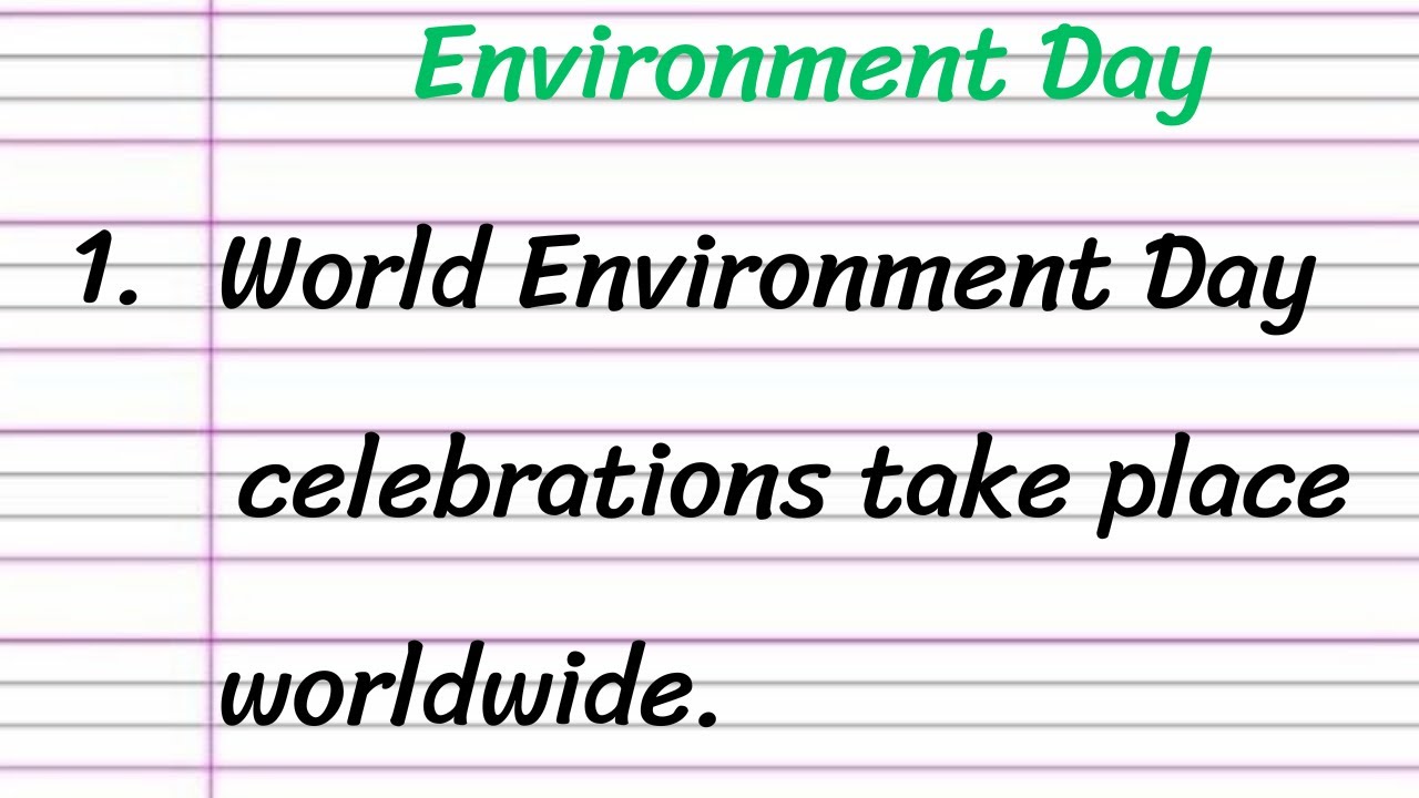 World Environment Day Essay in English 10 Lines || Short Essay on World ...
