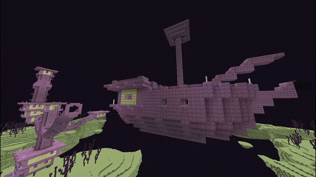 Minecraft End City Cinematic View - YouTube
